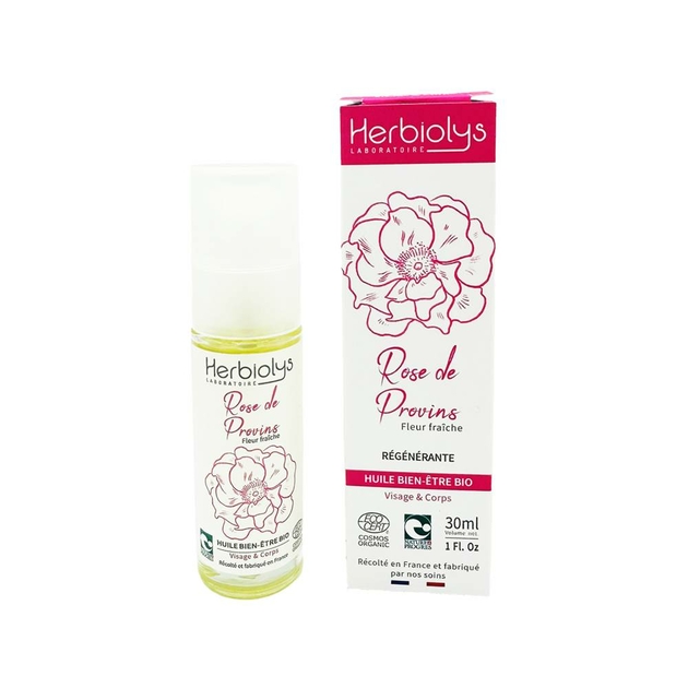 Huile bien-être Rose de Provins Bio 30mL