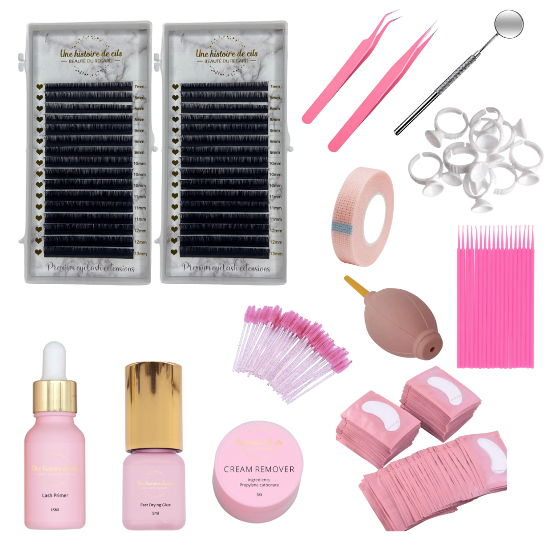 Kit cils à cils rose - Kits - Une histoire de cils