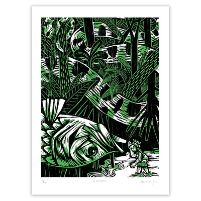 Sérigraphie 'El pez abuelo' - Série A Comer - Alice Bossut et Marco ...