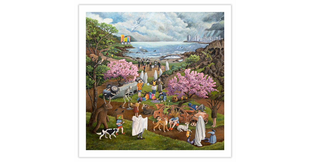 Peinture 'Les derniers Cerisiers', Impression Fine Art - Marcelo Canevari