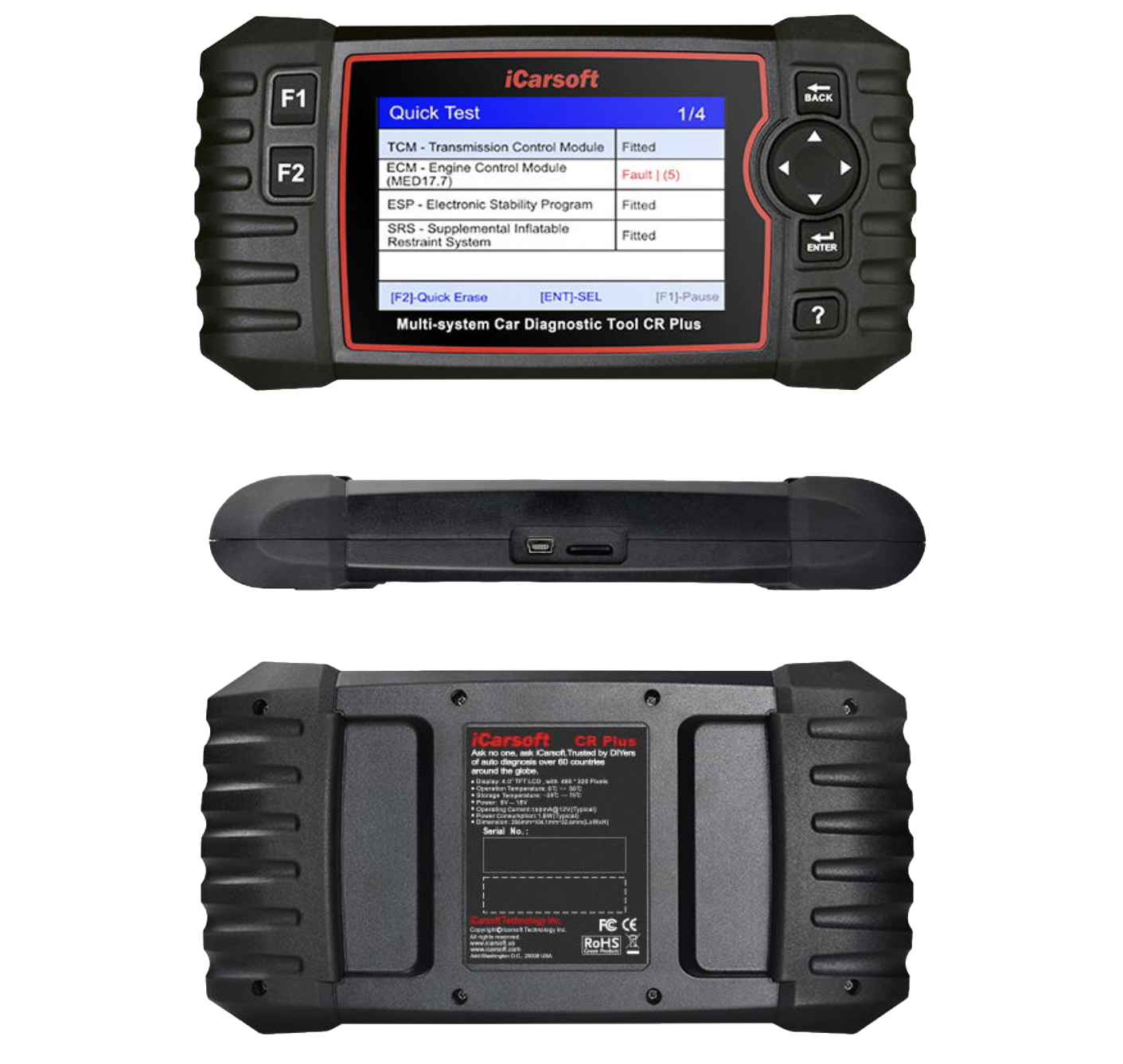 iCarsoft CR Plus - Pro multi-brand car diagnostic scanner - Multi-brand ...
