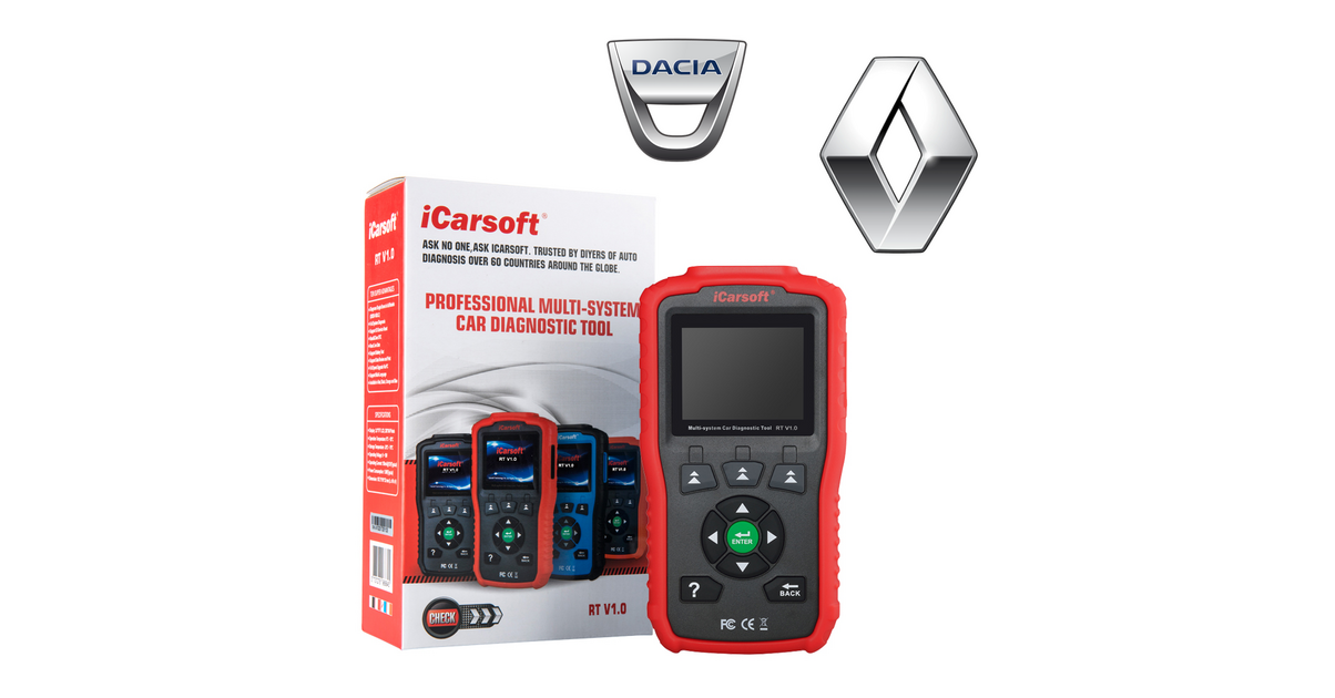 iCarsoft RT V1.0 diagnostic tool for Renault and Dacia vehicles ...