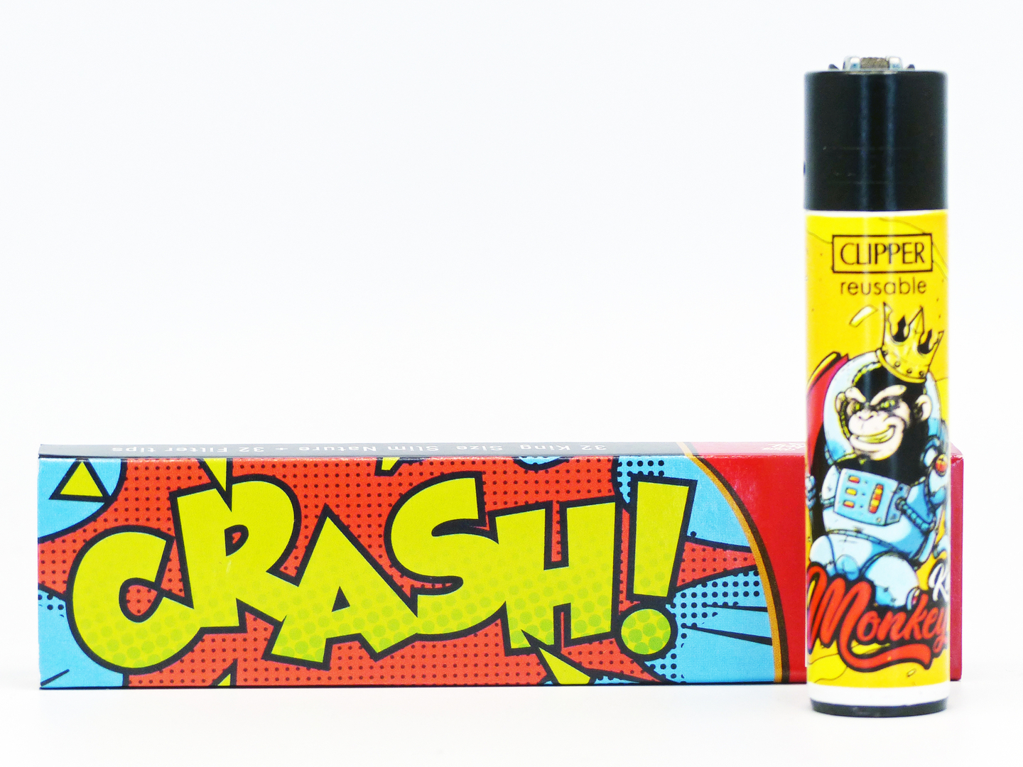 Kit Monkey King Boom Boom - Coin Smoker/Feuilles à rouler - clipper-addict