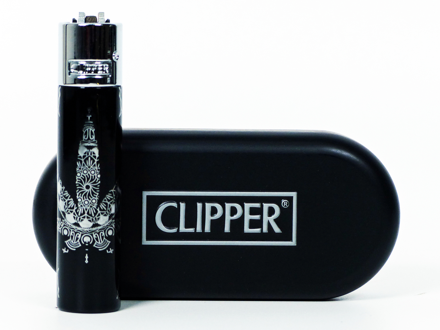 Clipper métal Yantra Weed Silver - Métal - clipper-addict