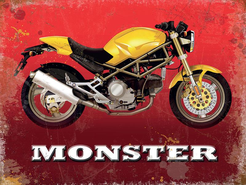 Plaque publicitaire Ducati Monster - Les Plaques/Plaques 30x40 cm ...