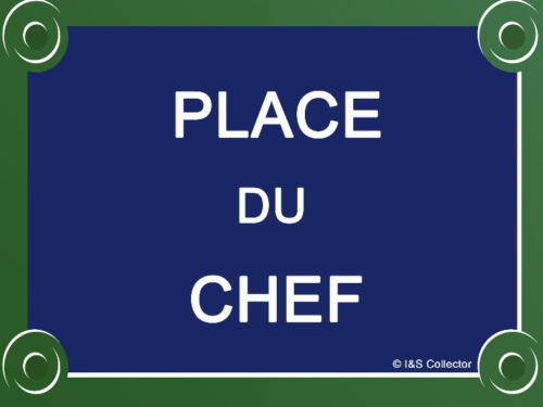 Plaque métal place du chef 20x15 - Les Plaques/Plaques 15x20 cm ...