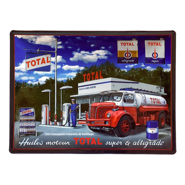 Plaque publicitaire station Total - Les Plaques/Plaques 30x40 cm ...