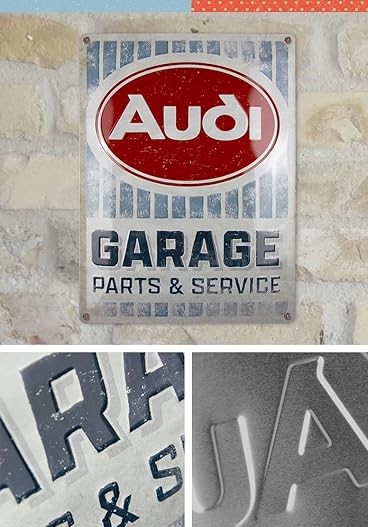 Plaque Audi garage 30x40 - Les Plaques/Plaques 30x40 cm - nostalgic-deco