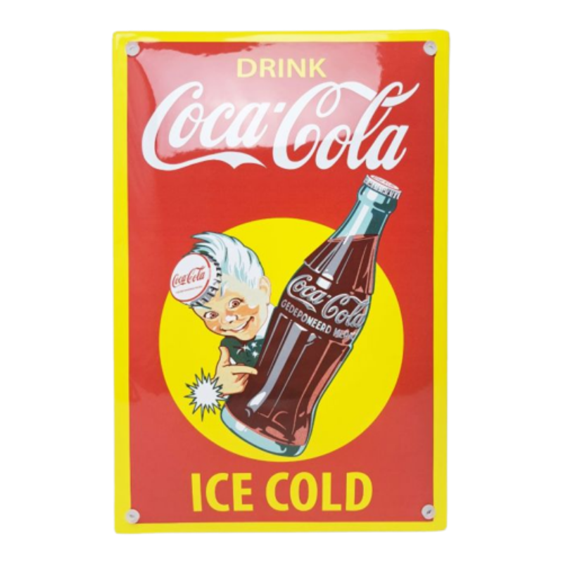 Plaque émaillée Coca-cola boy - Produits Emaillés/Plaques émaillées ...