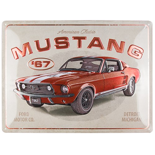 Plaque Ford Mustang 1967 Edition Limitée - Les Plaques/Plaques 30x40 cm ...