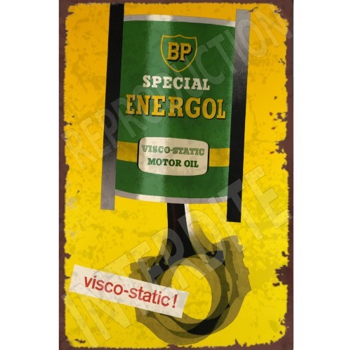 Plaque BP Energol rétro - Les Plaques/Plaques 20x30 cm - nostalgic-deco