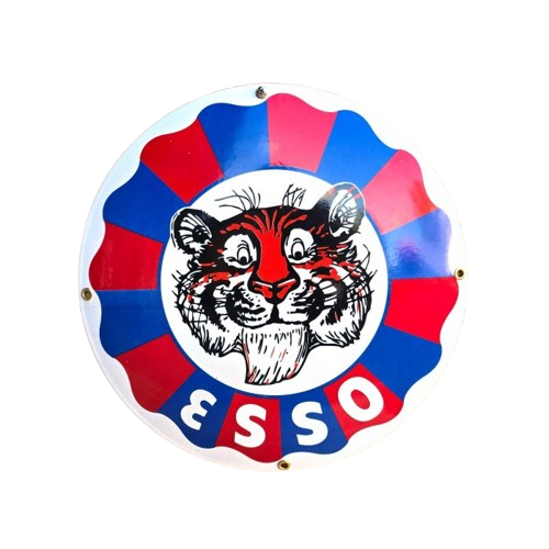 Plaque émaillée Esso Tiger vintage - Produits Emaillés/Plaques ...