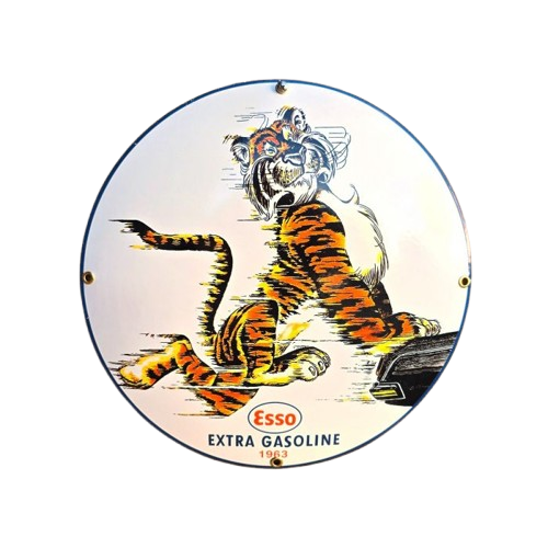 Plaque émaillée Esso Extra Gasoline - Produits Emaillés/Plaques ...