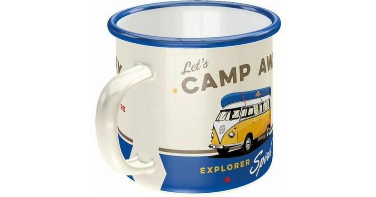 Mug émaillé vw combi camp - Les Mugs/Les Mugs émaillés - nostalgic-deco