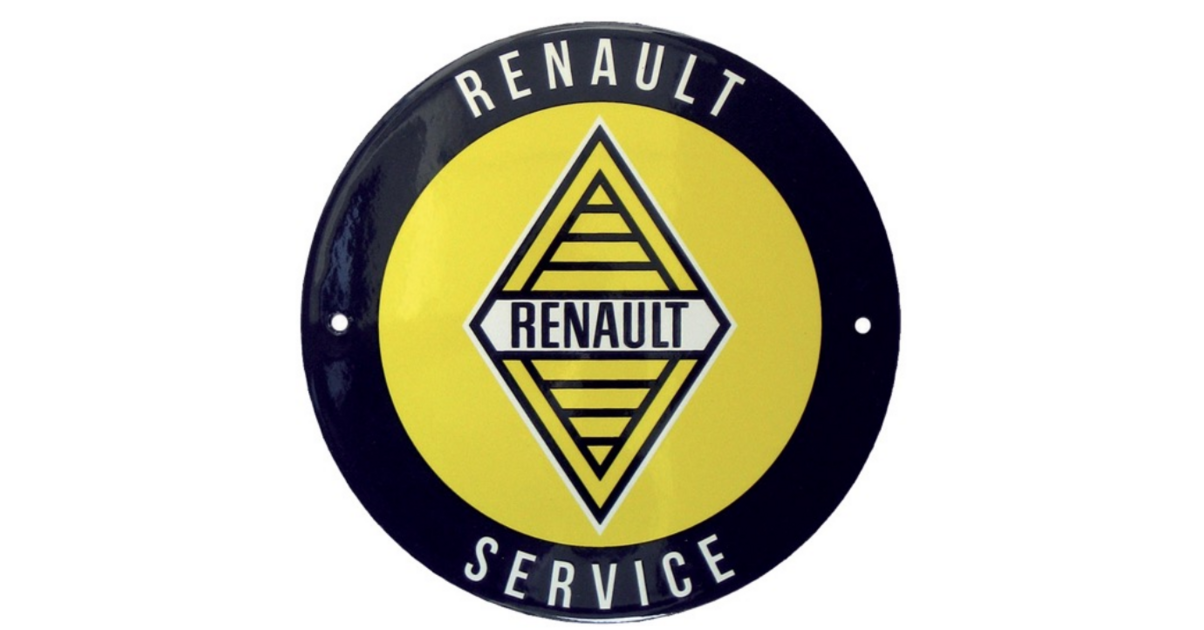 Plaque émaillée Renault service - Garage/Atelier/Les plaques ...