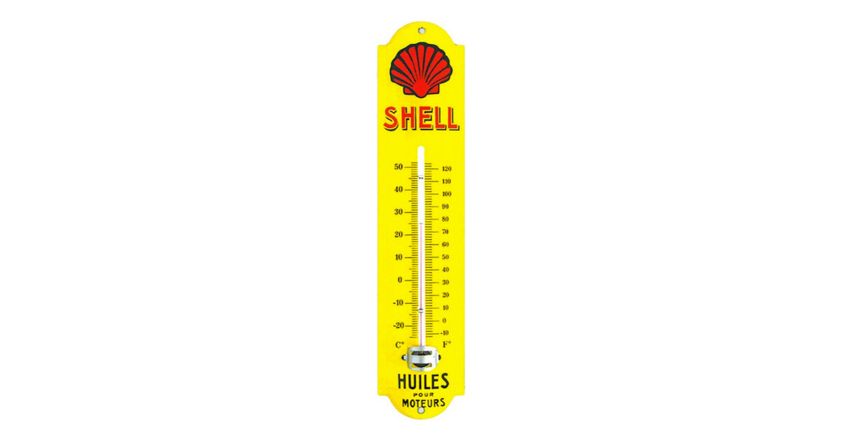 Thermomètre émaillé huiles Shell - Produits Emaillés/Thermomètres ...