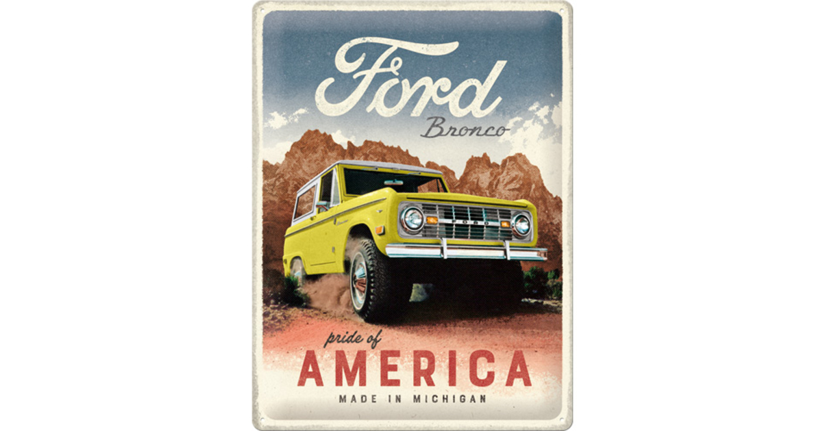 Plaque Ford Bronco édition limitée - Les Plaques/Plaques 30x40 cm ...