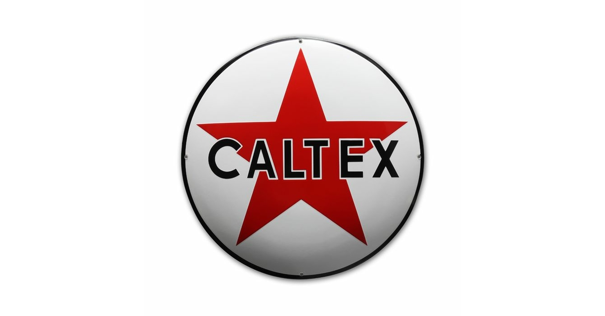 Plaque émaillée Caltex 50cm - Produits Emaillés/Plaques émaillées ...