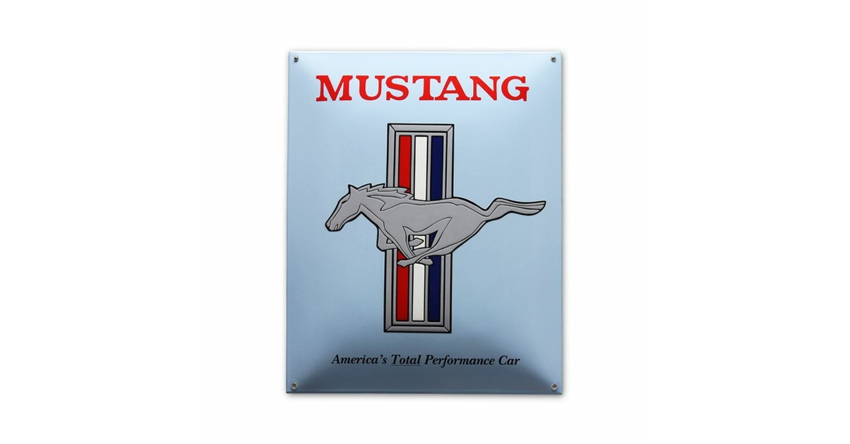 Plaque émaillée Ford Mustang logo - Produits Emaillés/Plaques émaillées ...