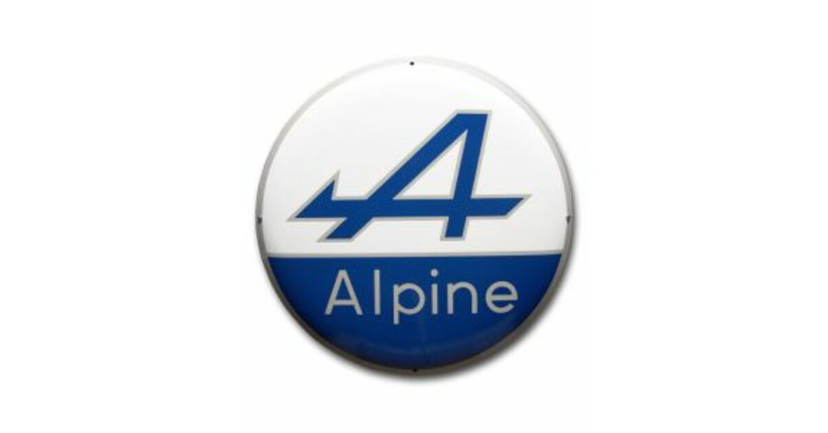 Plaque émaillée Alpine logo - Produits Emaillés/Plaques émaillées ...