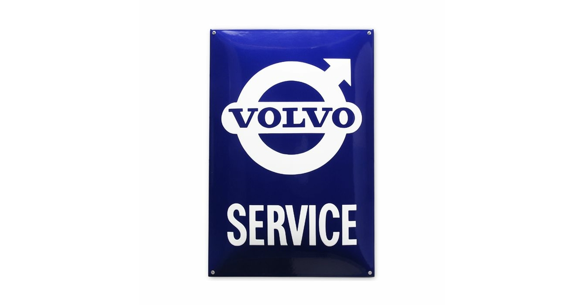 Plaque émaillée Volvo service - Produits Emaillés/Plaques émaillées ...