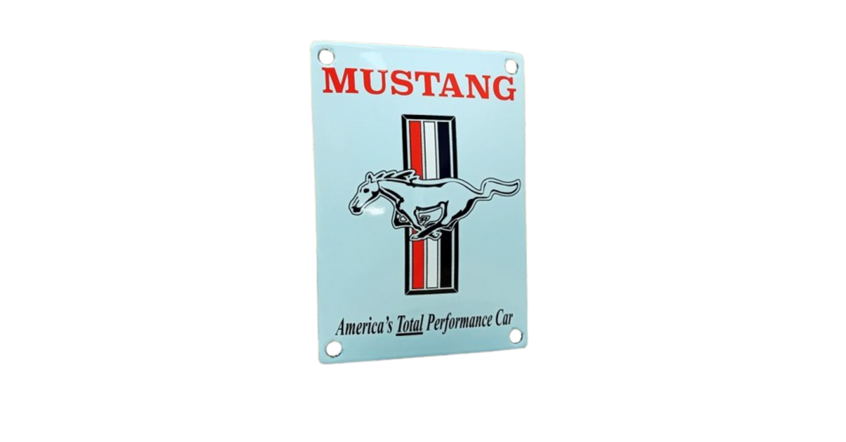 Plaque émaillée Mustang logo - Produits Emaillés/Plaques émaillées ...
