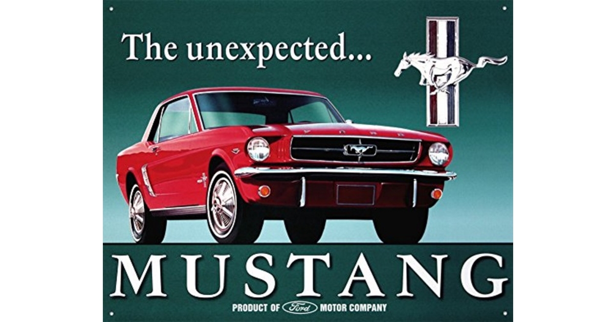 Plaque Ford Mustang 40 x 30 - Les Plaques/Plaques 30x40 cm - nostalgic-deco