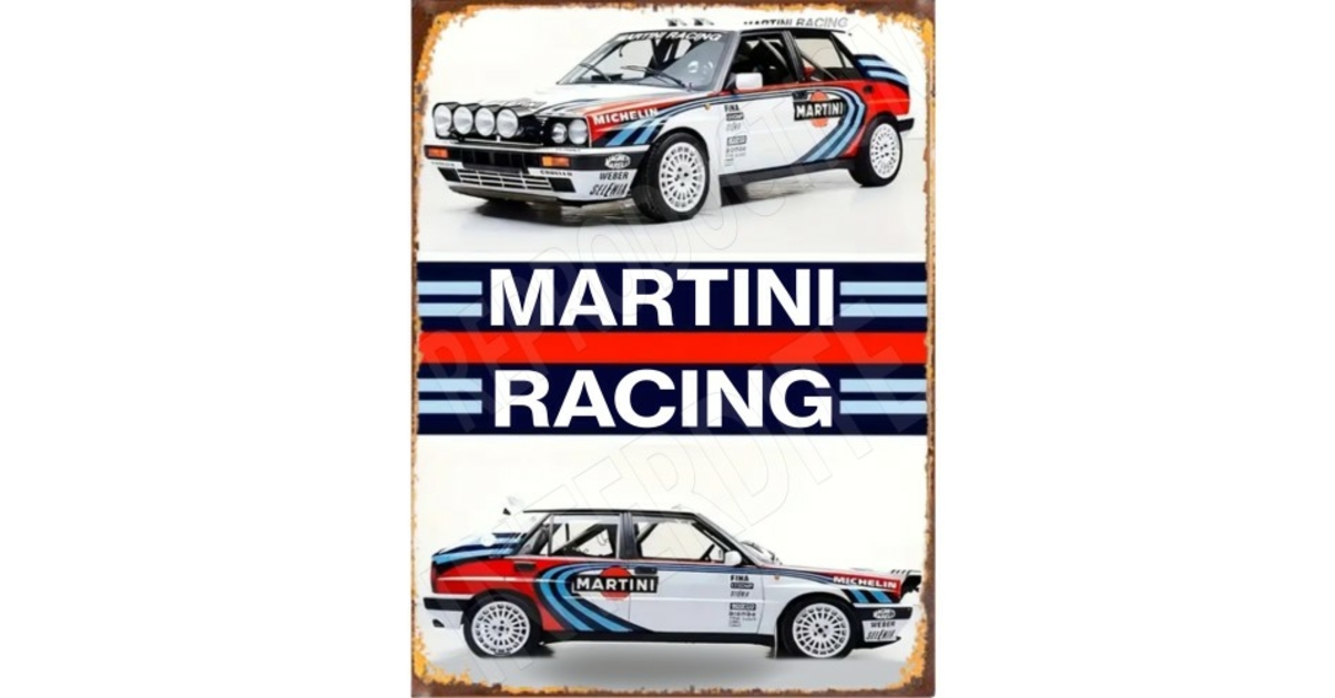 Plaque métal Martini racing - Les Plaques/Plaques 15x20 cm - nostalgic-deco