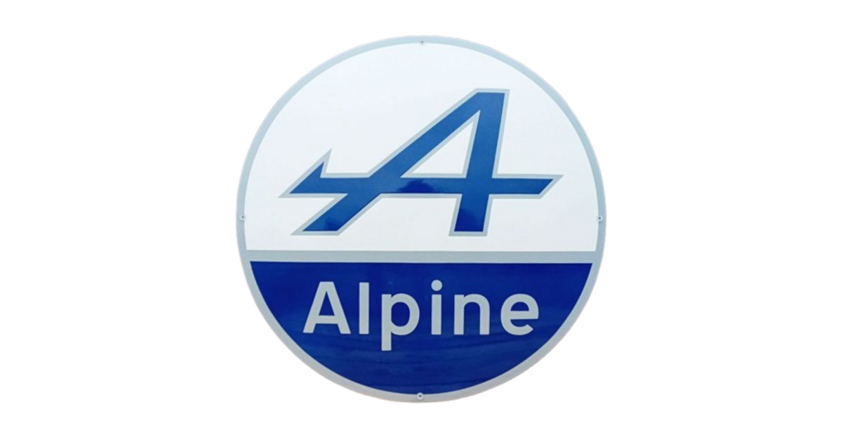 Plaque émaillée Alpine logo - Produits Emaillés/Plaques émaillées ...