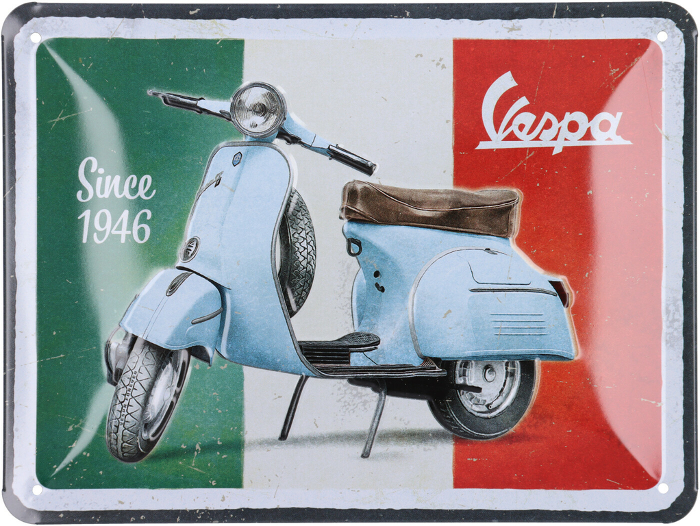 Plaque Vespa since 1946 - Les Plaques/Plaques 15x20 cm - nostalgic-deco