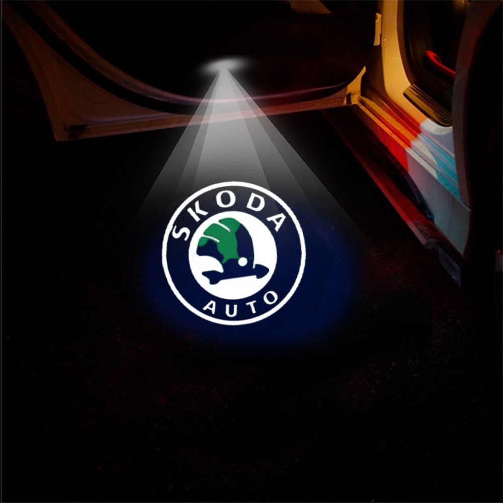 SKODA LED LOGO PROJECTOR - CAR LED LOGO PROJECTOR - blablastore-en