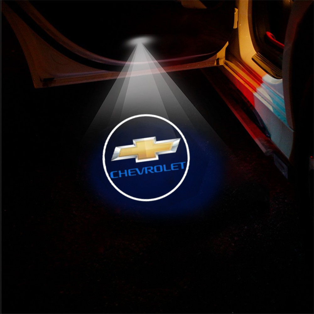 "Chevrolet Logo LED Projector: Illuminate Your Ride!"