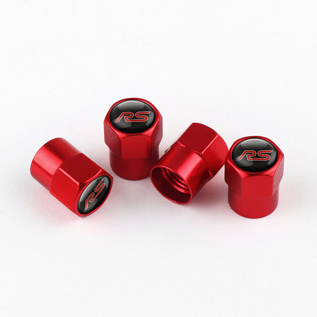 RED TIRE VALVE STEM CAPS FOR RENAULT RS - TIRE VALVE STEM CAPS/RENAULT ...