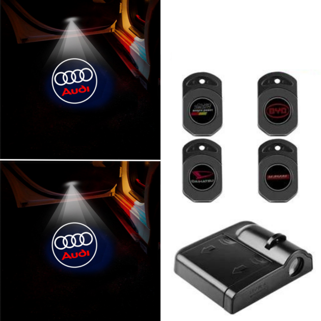 Title: Audi LED Logo Projector - Illuminate Your Audi with Style