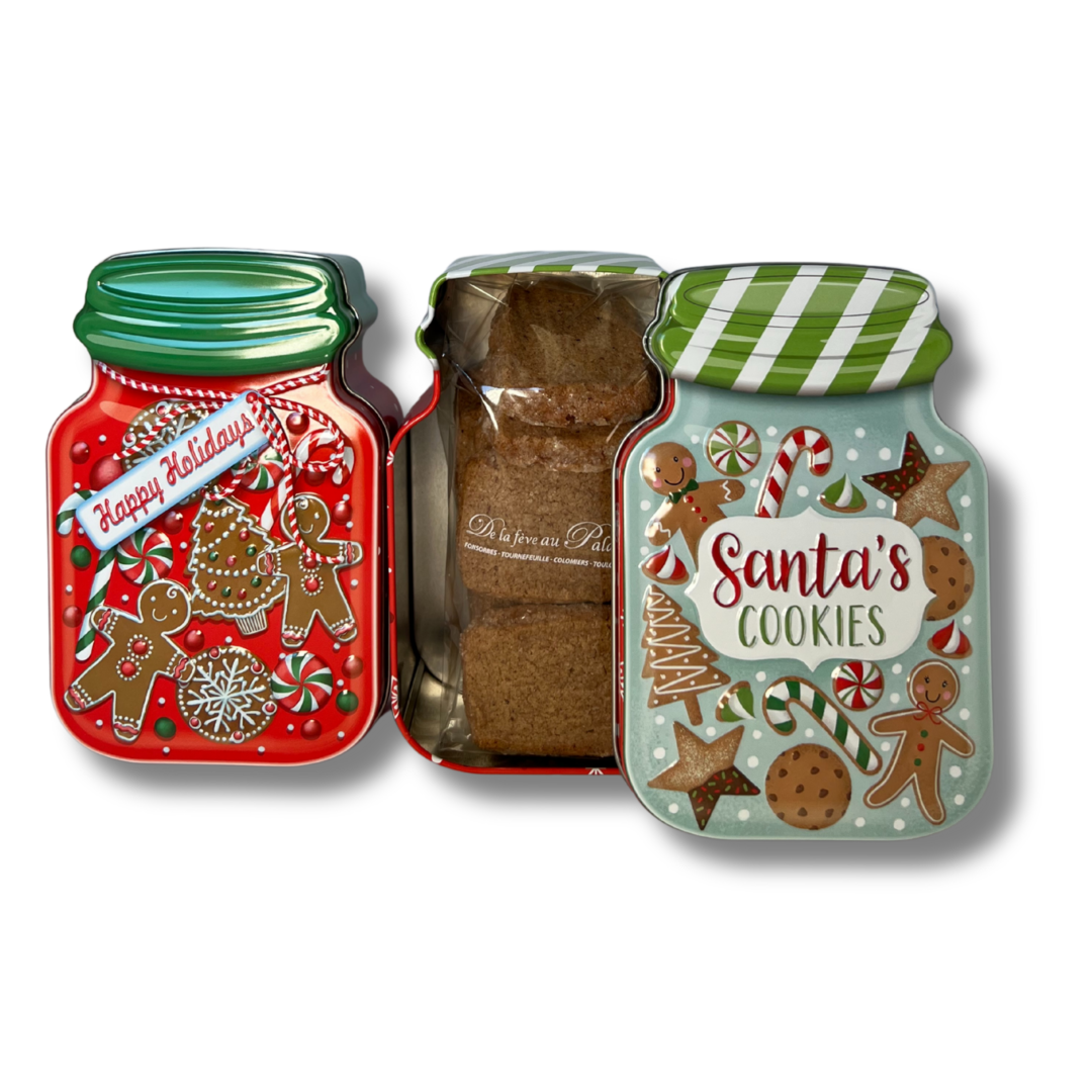 BOITE ASSORTIMENT BISCUITS ÉPICES - NOËL - de la feve au palais