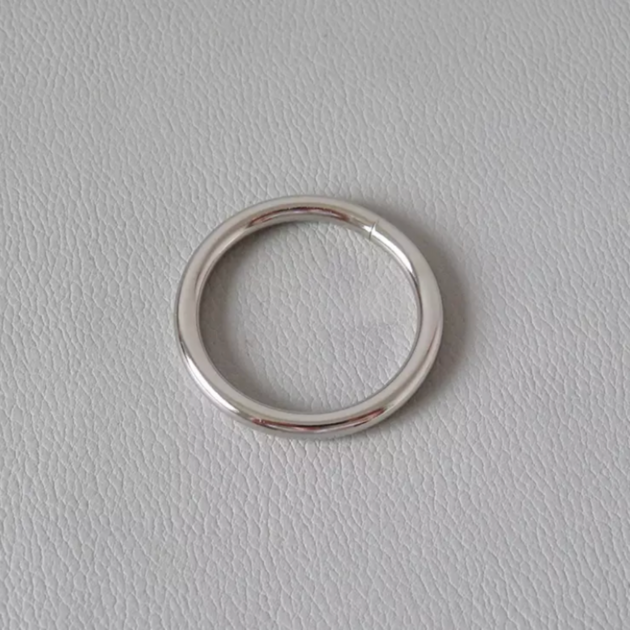 Anneau rond en 32mm argent - Lot de 2 - La bouclerie/Anneaux et boucles ...