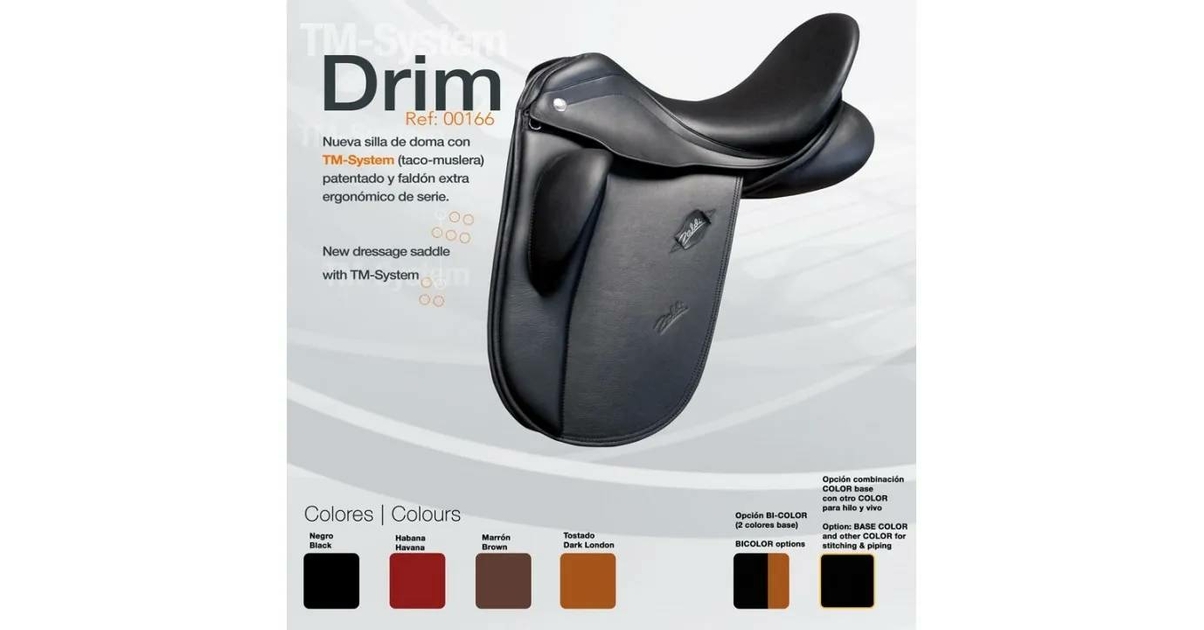 Selle de dressage - DRIM - Zaldi - Selle Zaldi - Sellerie Battūta