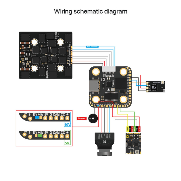 FOXEER - FC REAPER H743 MINI - MPU6000 - BARO - 8S