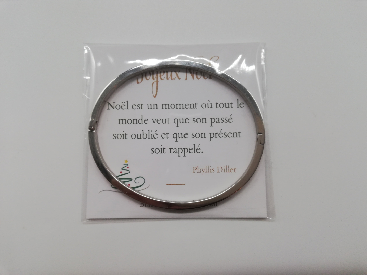 Petit cadeau surprise noël bracelet personnalisé La vie est faite de ...