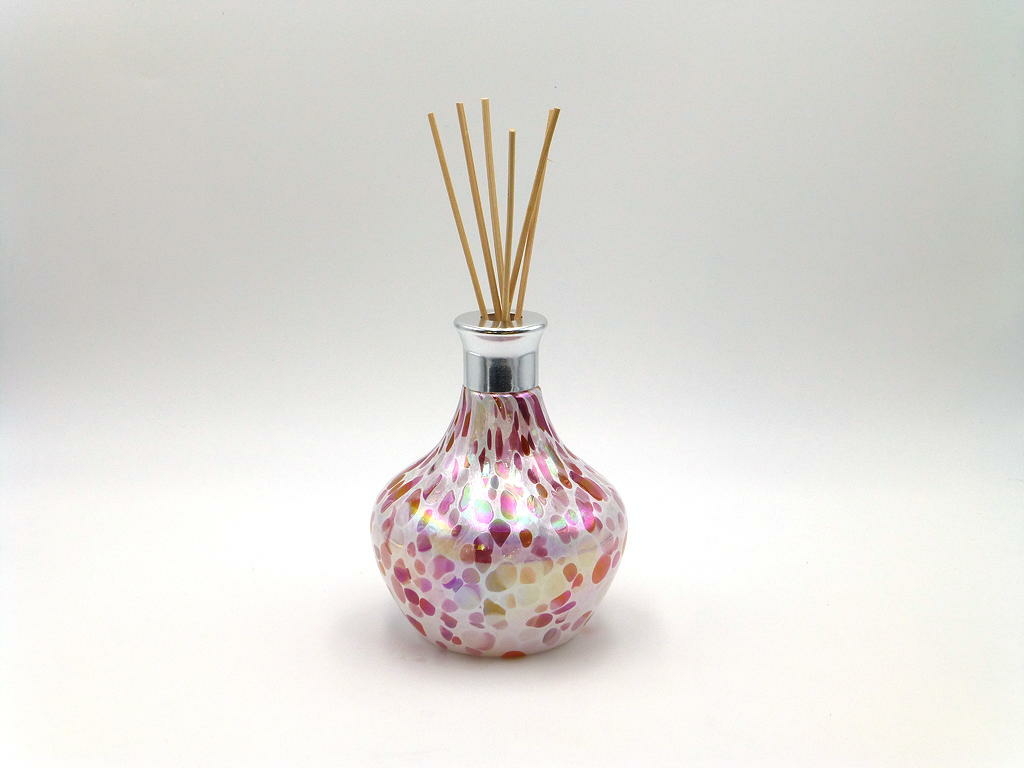 Diffuseur de parfum galbé rose - Décoration/Diffuseurs de parfum - verrerie-de-locronan