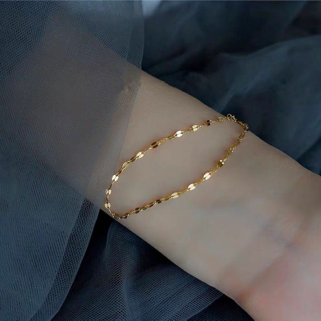 Bracelet en Or tendance femme - Bracelet femme, en Or 14 carats ...
