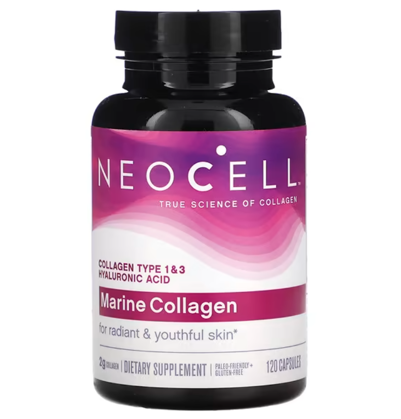 NeoCell - Collagène marin, 120 capsules - Peau, Ongles et Cheveux - clarrex