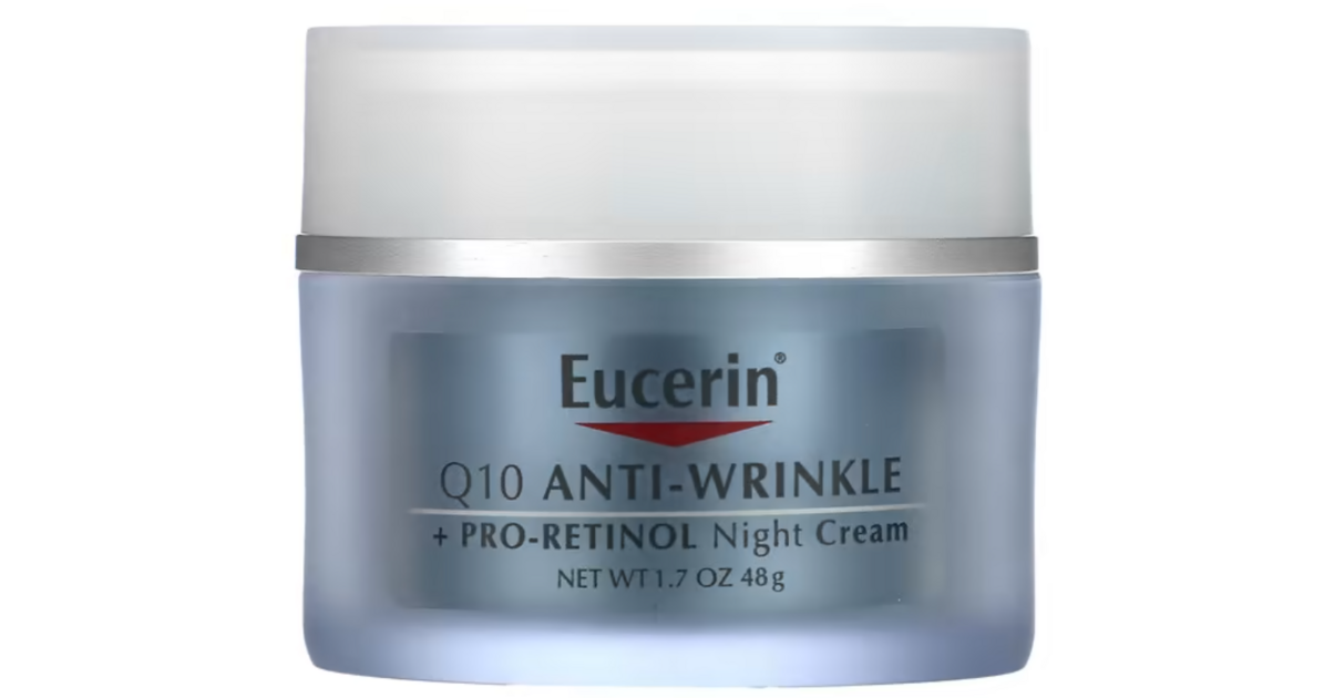 Eucerin - Crème de nuit antirides Q10 + pro-rétinol, 48 g - Anti-âge ...