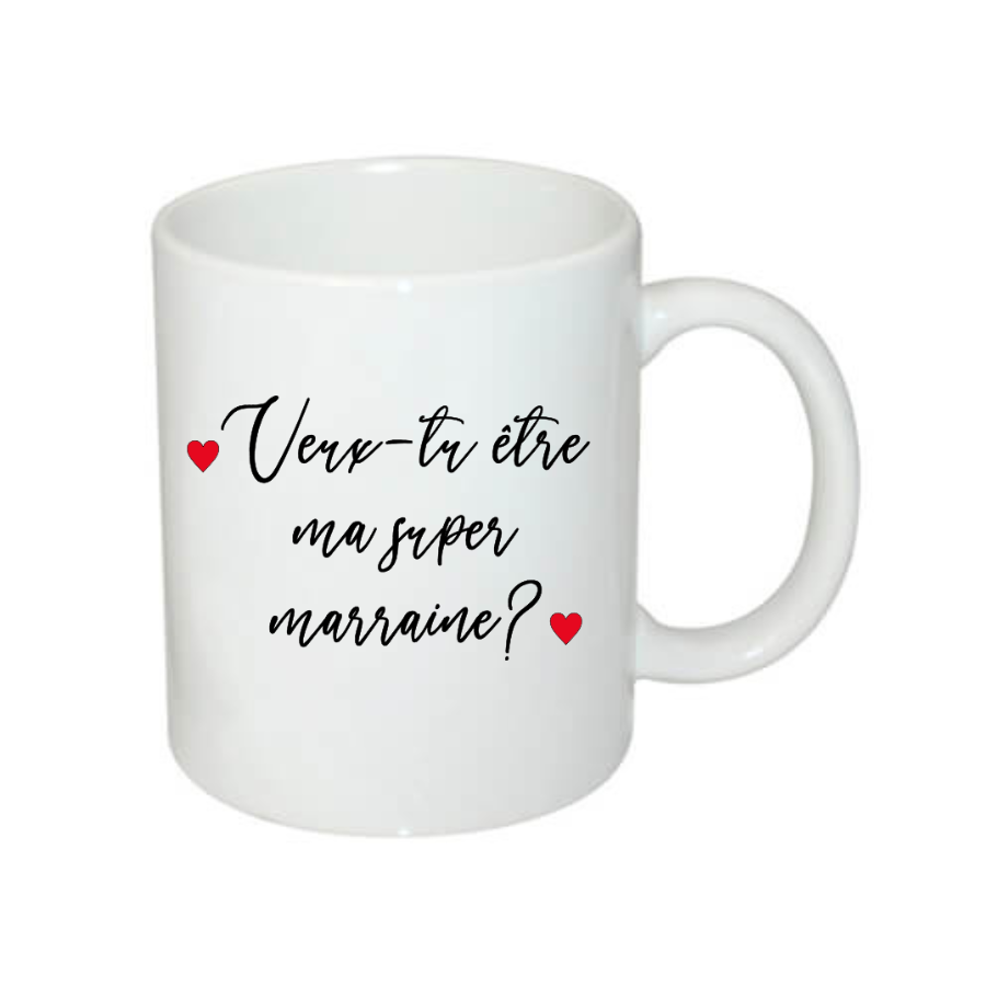 Mug super Marraine - Parrain/Marraine - Sabcreation27