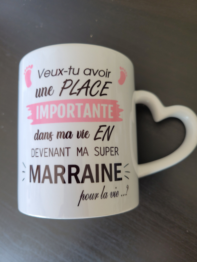 Mug importante marraine - Parrain/Marraine - Sabcreation27