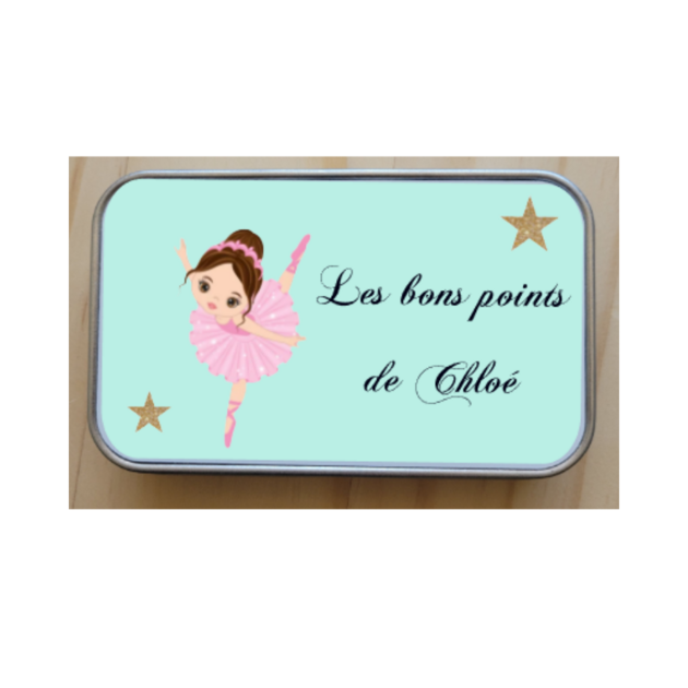 Boîte à bon points Ballerine - Rentrée scolaire - Sabcreation27