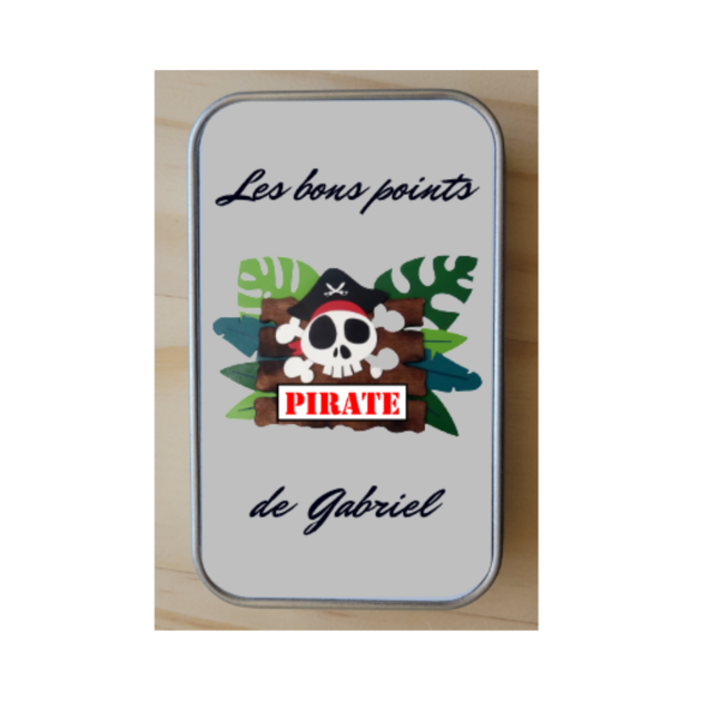 Boîte à bon points Pirate - Rentrée scolaire - Sabcreation27