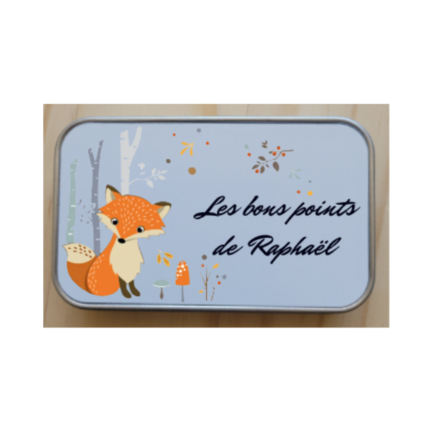 Boîte à bon points Renard - Rentrée scolaire - Sabcreation27