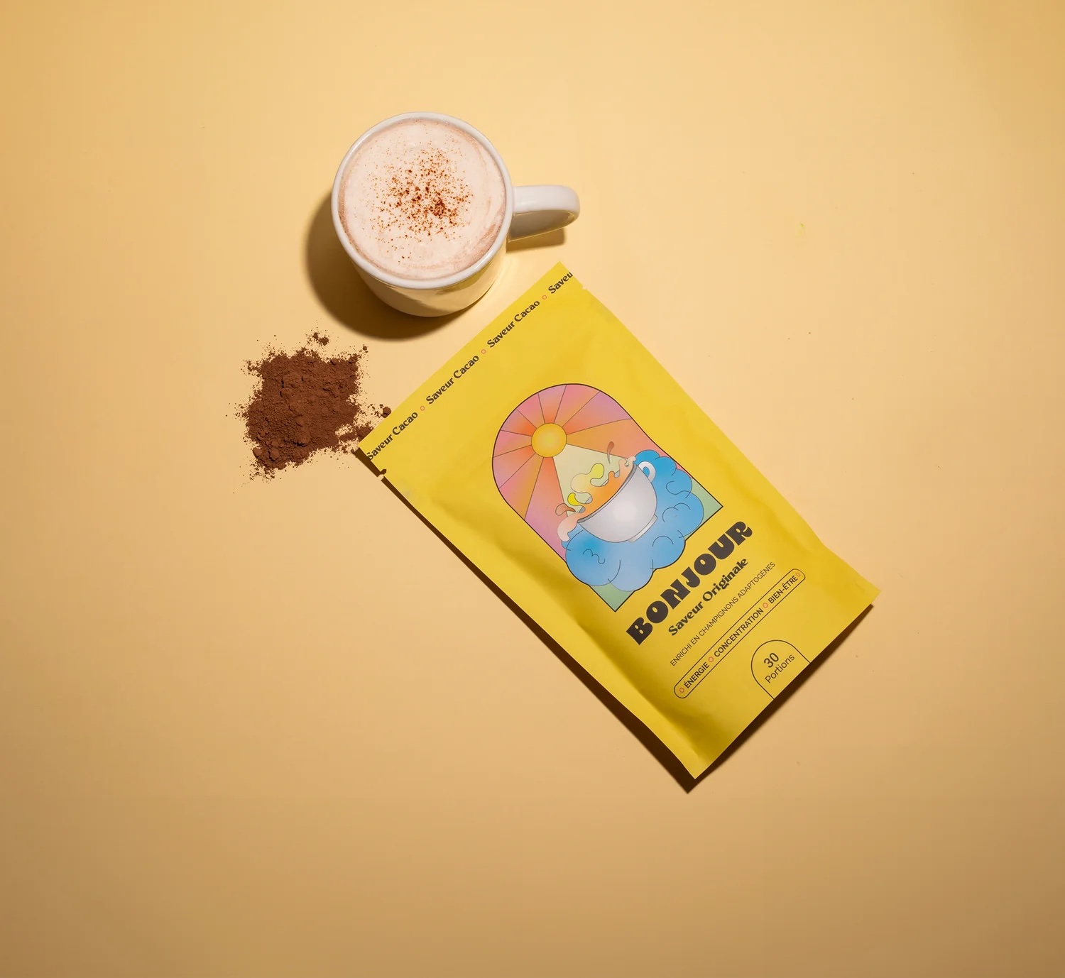 Bonjour – Boisson aux champignons adaptogènes | Naturel & sans gluten