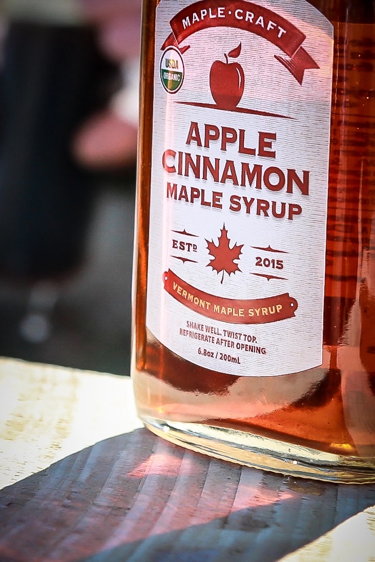 Sirop d’Érable Bio Pommes & Cannelle – 200 ml – Vermont (USA)